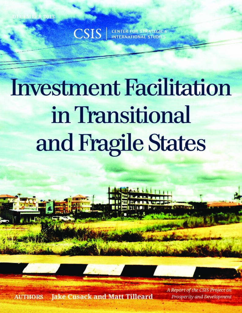 Investment Facilitation in Transitional and Fragile States ...