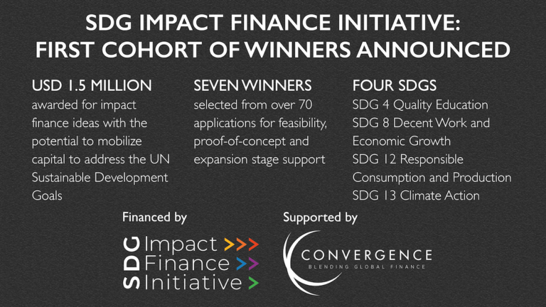 The Fund for Nature wins grant from SDG Impact Finance Initiative