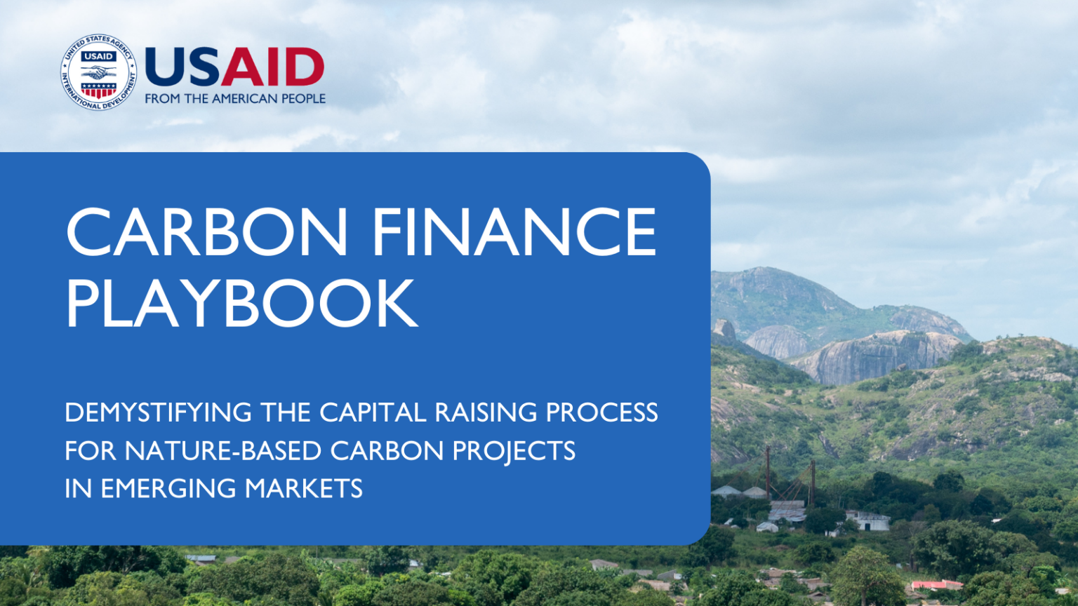 Carbon Finance Playbook by USAID/Mozambique PLANETA